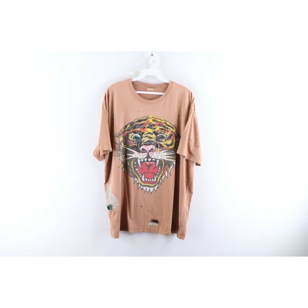 Vintage Don Ed Hardy Distressed Tattoo Tiger Spell Ou… - Gem